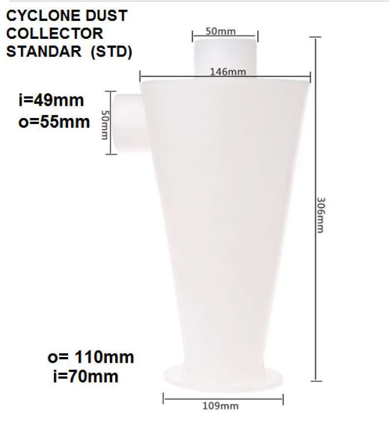 Jual Dust Collector Industrial Extractor Woodworking Cyclone Vacuum ...