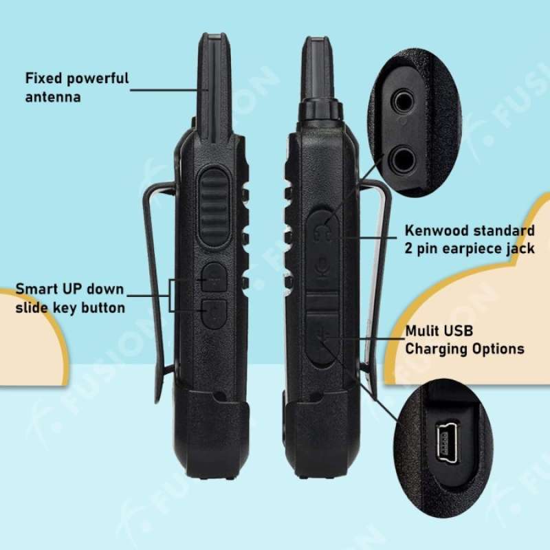 Jual Handy Talky Wln Ht Uhf Two Way Radio 5 Warna C1 Walkie Talkie 1 ...