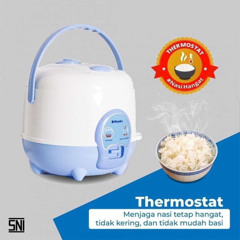 Promo Miyako Mcm-606a/b Putih Biru Rice Cooker [0.6 L] Terbaik Diskon ...