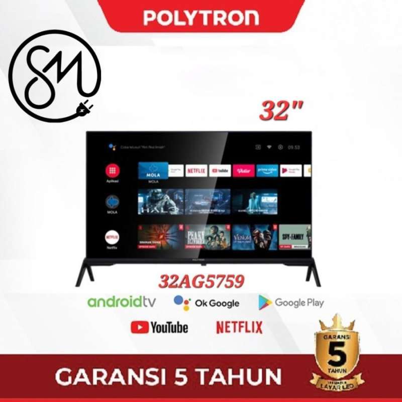 Jual Led Tv Polytron 32ag5759 32 Inch Android Smart Tv Di Seller Sinar ...