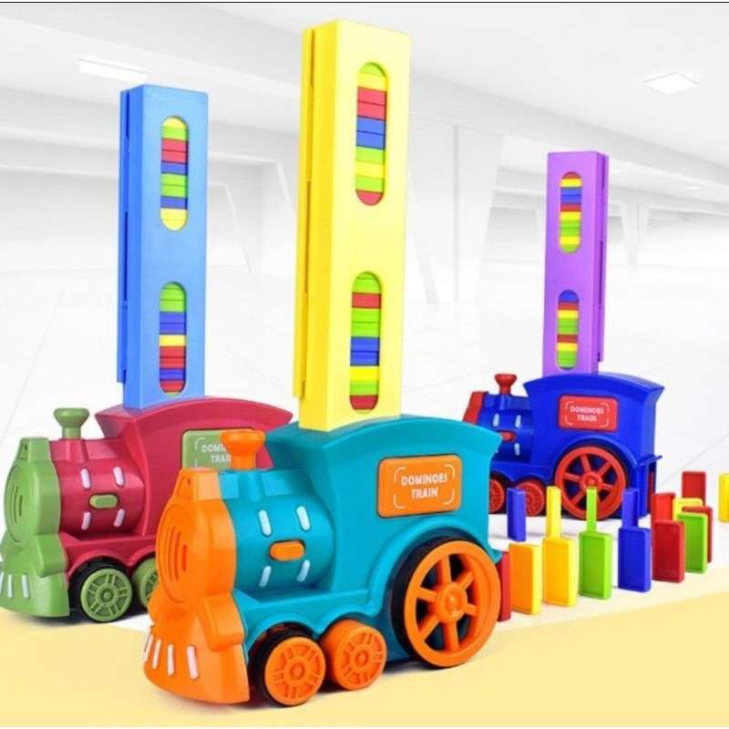 Promo Mainan Anak Cowok Kereta Api Domino Games Elektrik Permainan ...