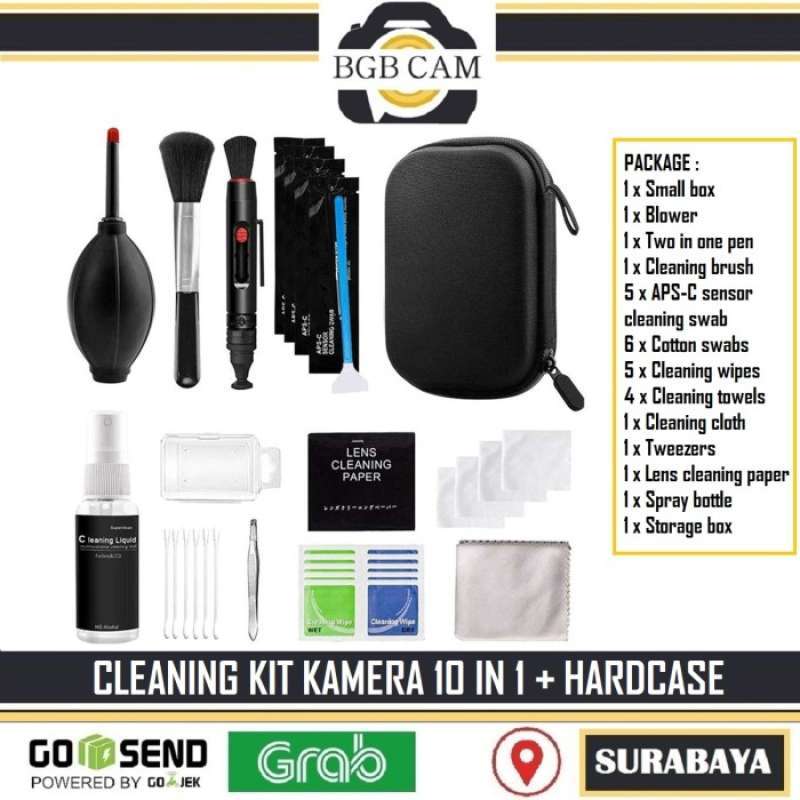 Jual Cleaning Kit Kamera Lensa 10 In 1 + Case Penyimpanan Pembersih ...
