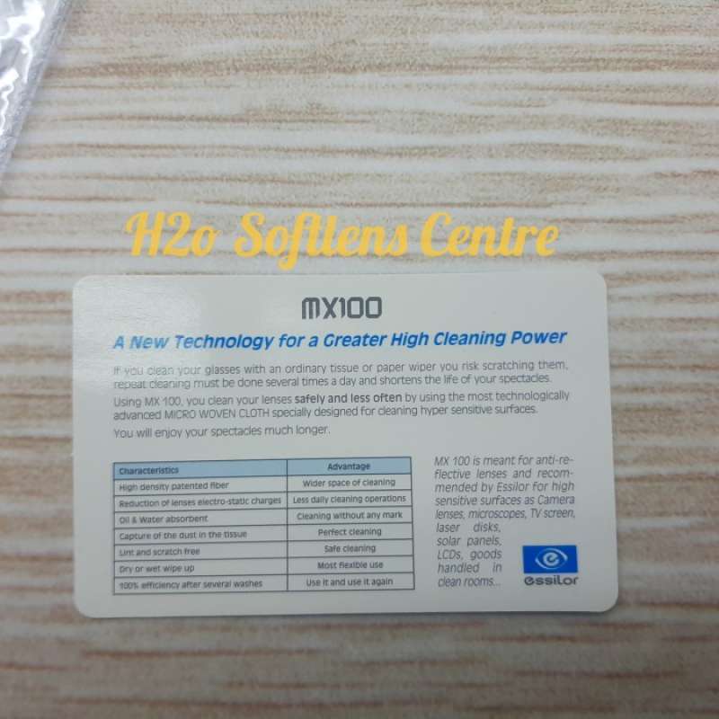Jual Paket Pembersih Lensa Mx100 + Lens Cleaner By Essilor Di Seller ...