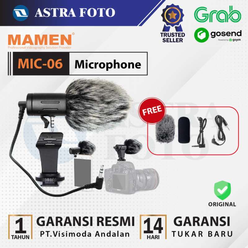 Jual Mic Mamen-06 Microphone Shotgun Smartphone Mirrorless Dslr Hp Vlog Di Seller Circlet ...