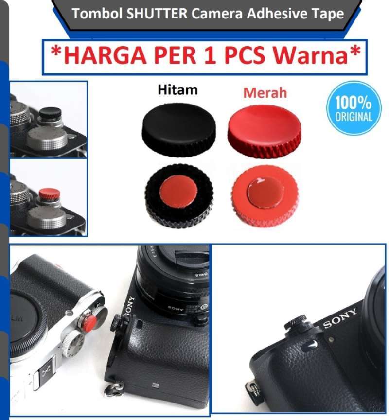 Jual Tombol Shutter Camera Cover Soft Release Button Sony Fuji Canon Nikon - Merah Di Seller ...