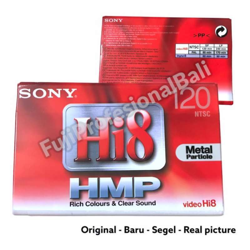 Jual Kaset Hi8 Sony Ntsc Pal 120 Me Hmp Hme Digital 8 Handycam Video ...