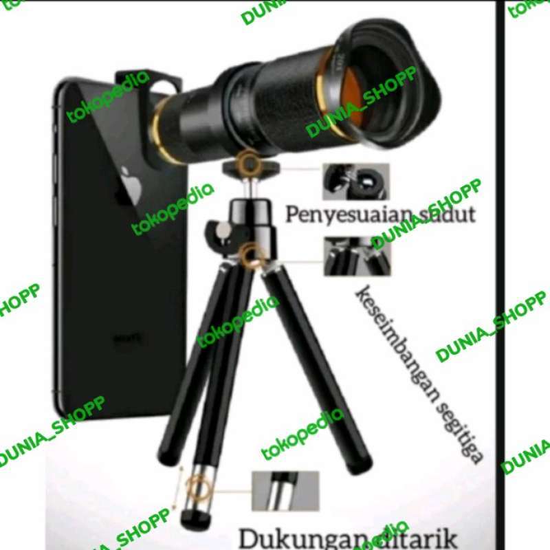 Jual Lensa Taleskop Hd 4k Pantau Jarak Jauh Zoom 20x Untuk Kamera Hp Di ...