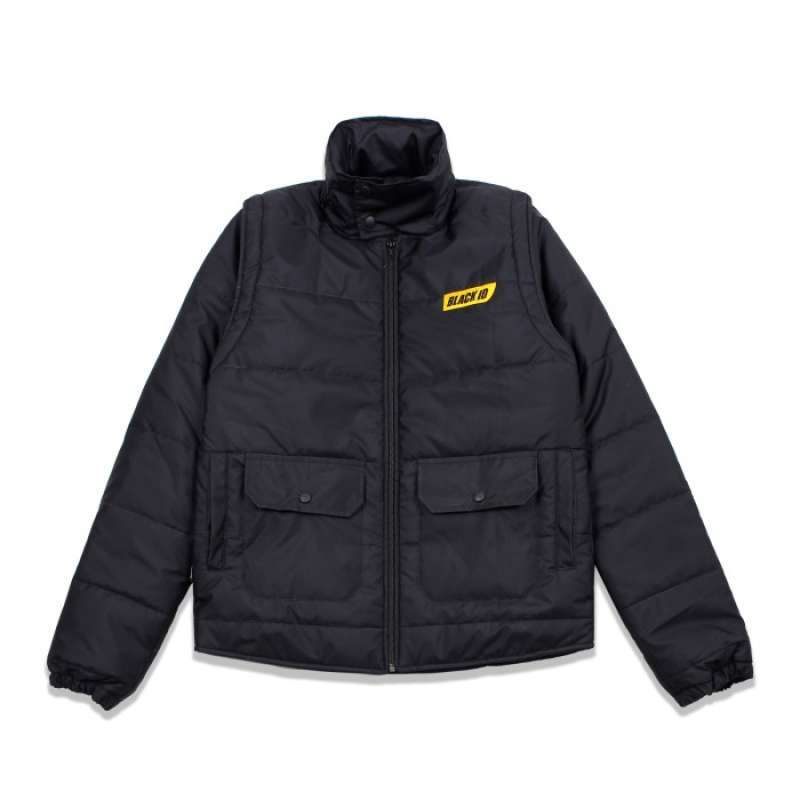 Jual Black Id - Jacket Outdoor Puffer Pria Lengan Panjang Hitam | Jkt ...