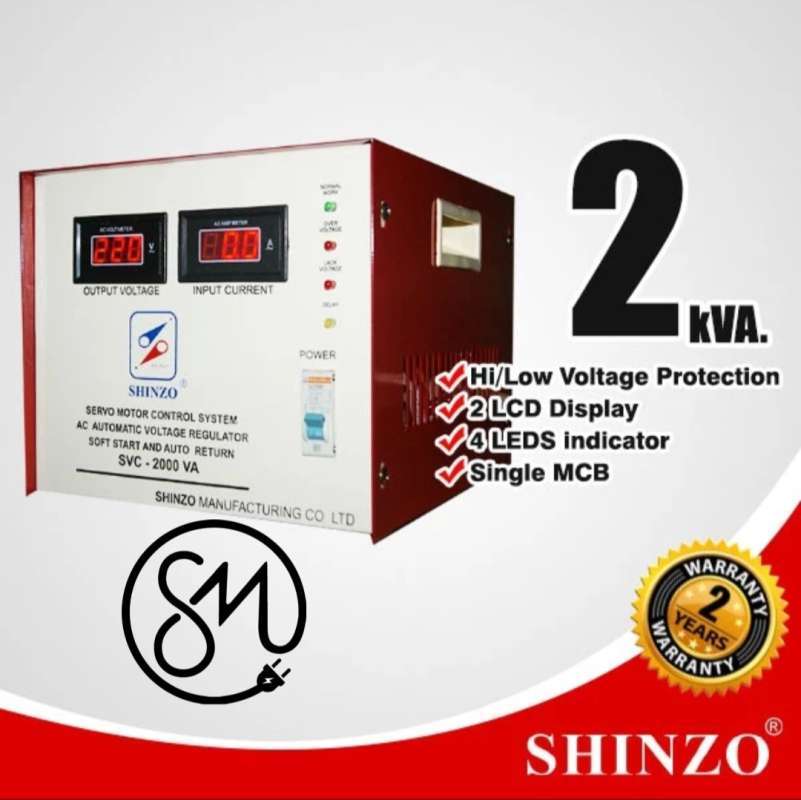 Jual Stabilizer Shinzo Svc 2kva Stabil 2000 W Watt Svc2000 Digital Di Seller Sinar Matahari Sm ...