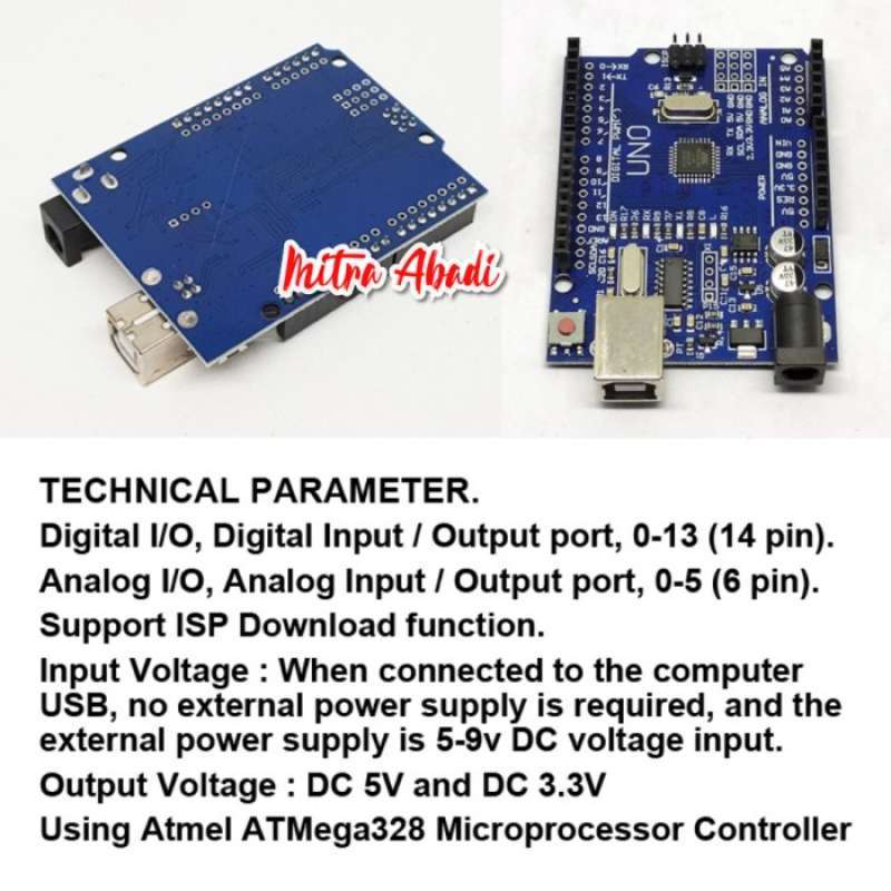 Promo Arduinno Uno R3 Atmega328p Development Board Diskon 23% Di Seller ...