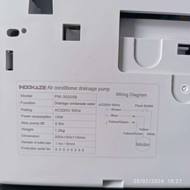 Promo Drainage Pump Indoor Ac / Drain Pump / Pompa Indoor Ac Dari ...