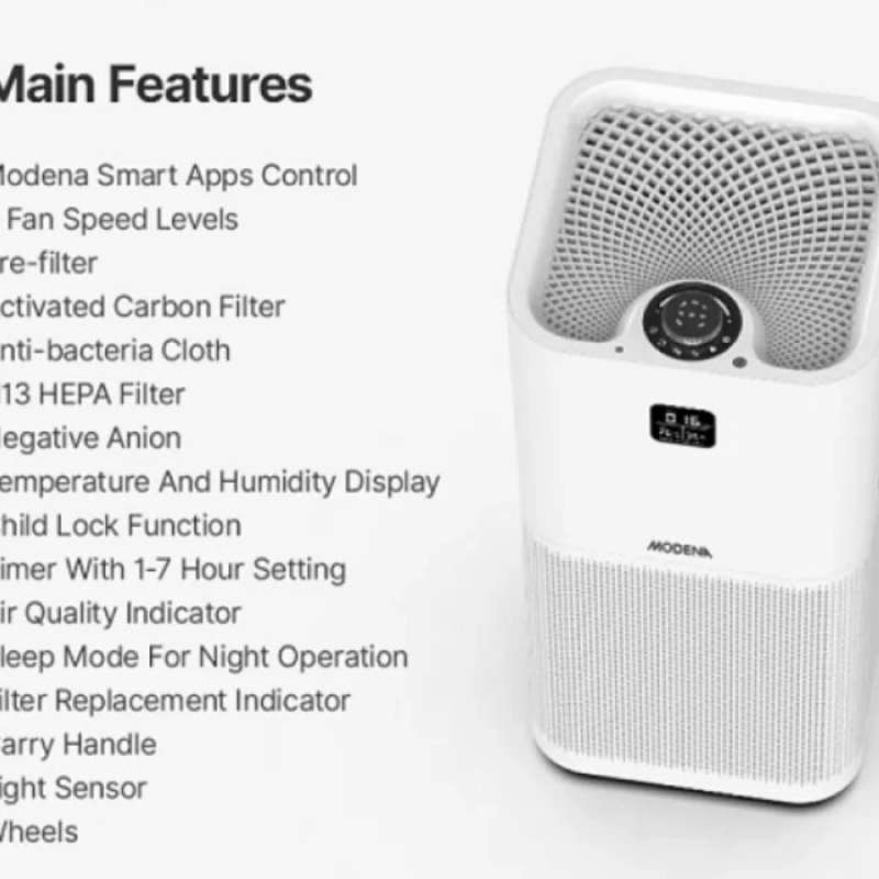 Promo Modena Air Purifier Ap 6034 Sky Sofisticato Pre Filter Hepa ...