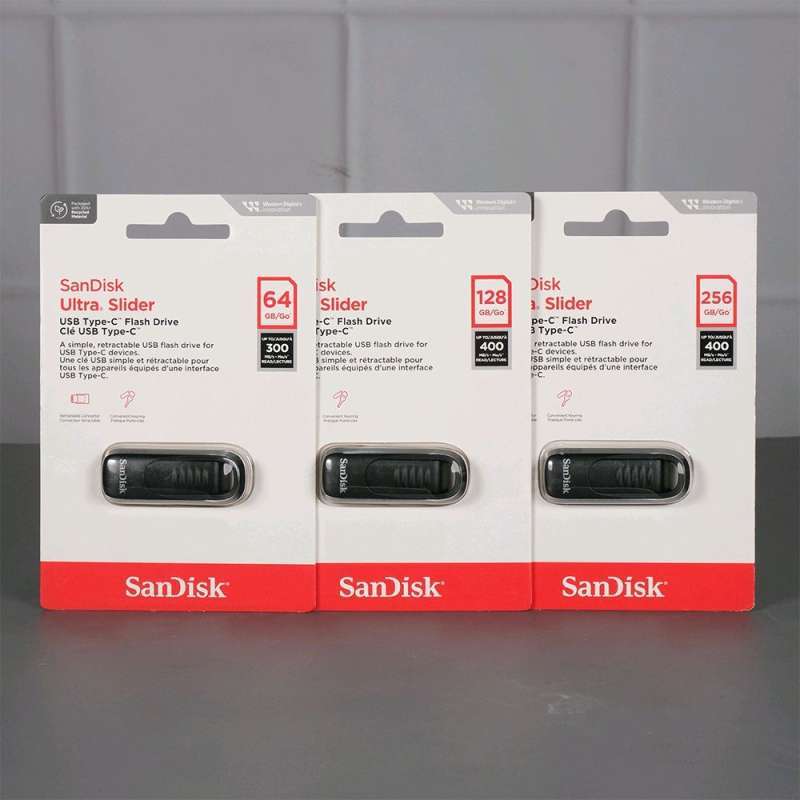 Jual Sandisk Ultra Slider Flashdisk Usb Type C 256gb - Sdcz480 - Black ...