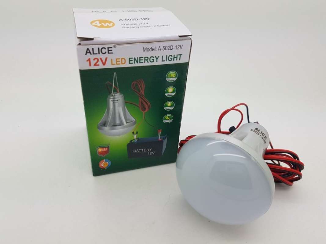 Promo Lampu Led 12 Volt Dc Merk Jimei 4 Watt ( Bisa Ke Aki Tanpa Perlu ...