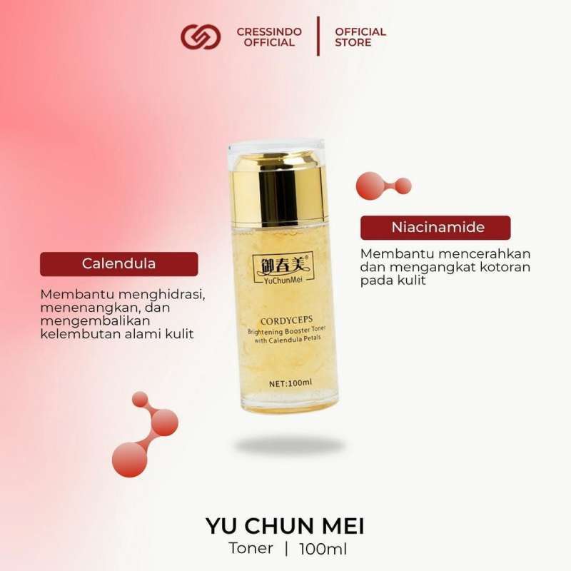 Jual Yu Chun Mei Cordyceps Brightening Toner With Calendula Petals ...