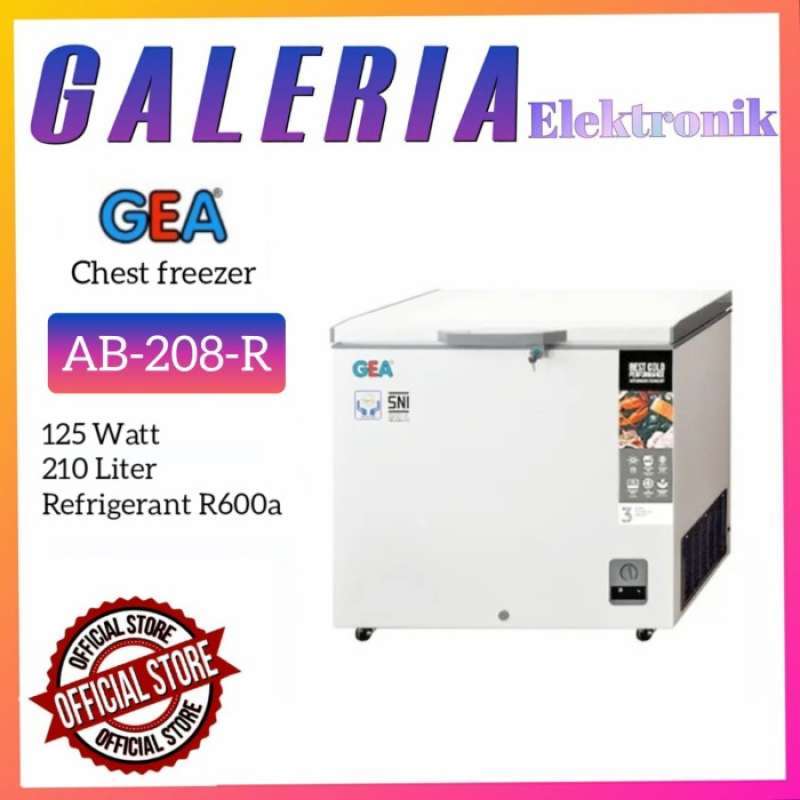 Promo Gea Chest Freezer Gea 200 Liter Ab208r Ab 208 R Ab 208r Box ...