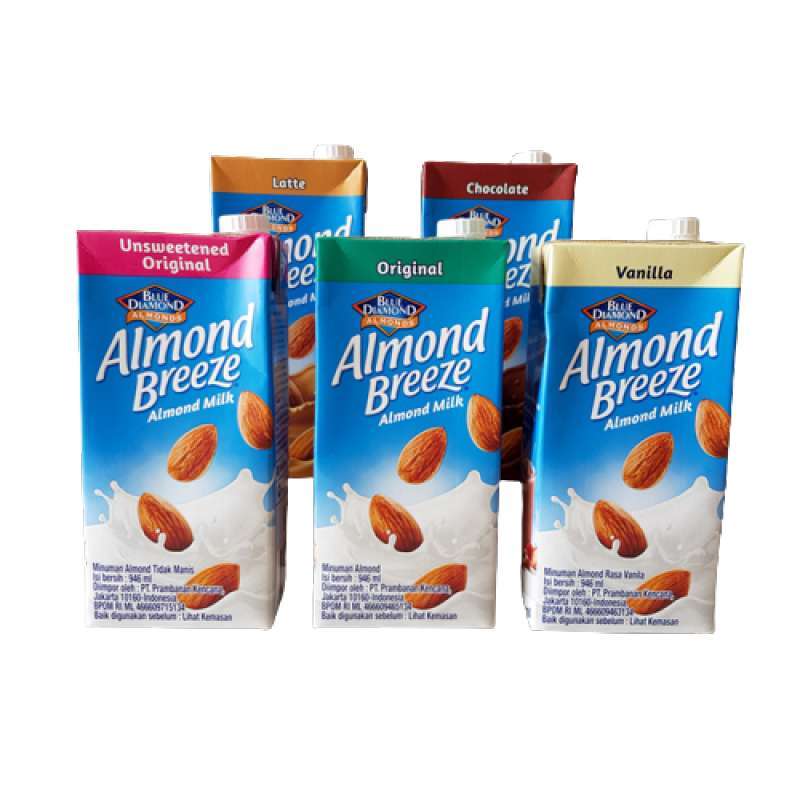 Jual Almond Breeze Milk Chocolate Original Latte Vanilla Unsweetened Tidak Manis Late Cokelat ...