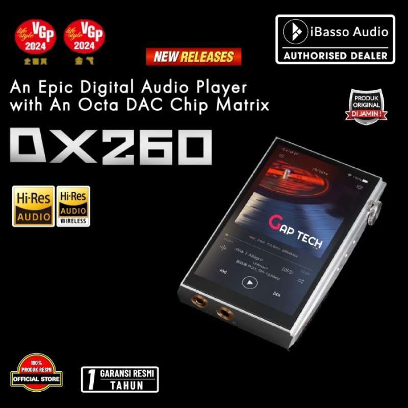 Jual Ibasso Dx260 Digital Audio Player With Octa Dac 8xcs43198 Chip ...