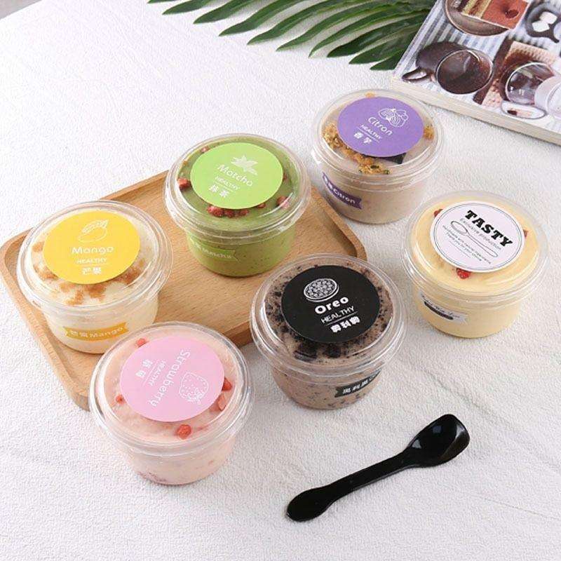 Jual 10pcs - 150ml/250ml Gelas Korean Dessert Box Cup Kotak Mika Kue ...