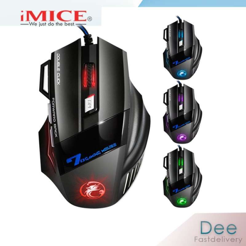 Promo Imice X7 Dark Knight - 7 Key Button Rgb Usb Wired Optical Gaming Mouse Diskon 23% Di ...