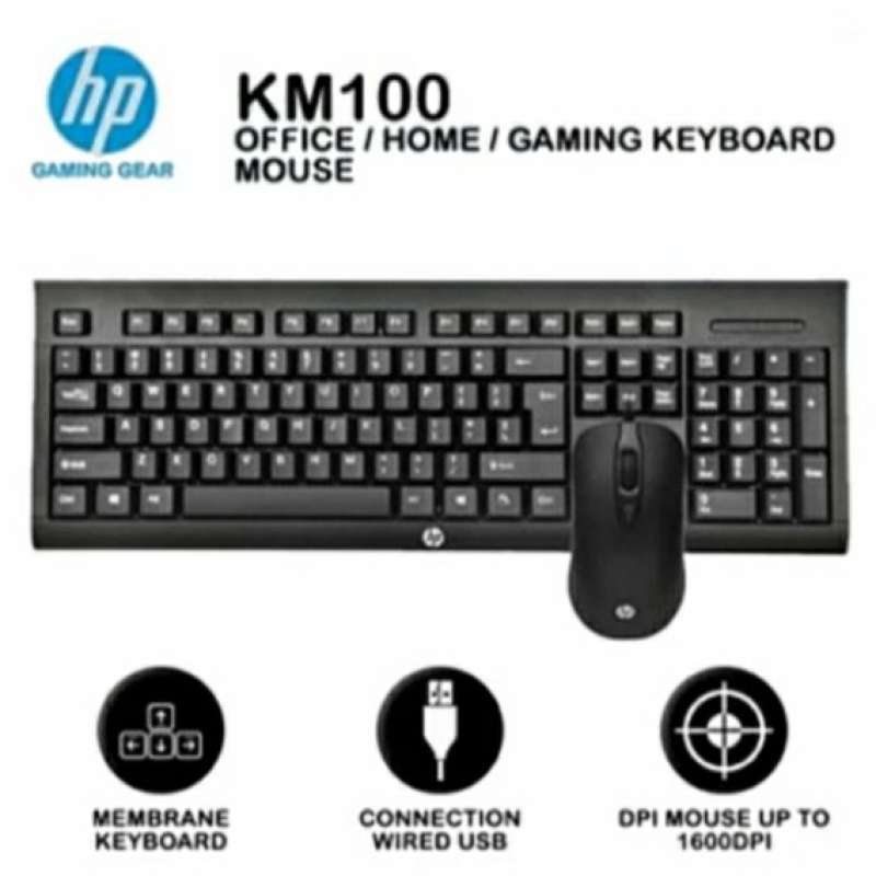 Promo Keyboard Km 100 Combo Keyboard & Mouse Gaming Diskon 23% Di Seller Lepimu Store ...