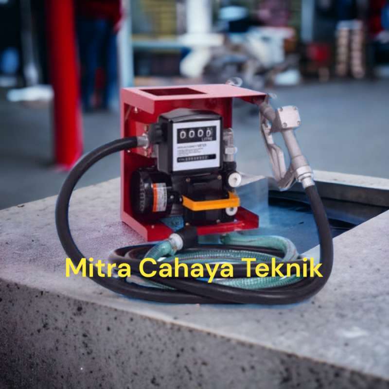 Promo Pompa Transfer Bahan Bakar Flowmeter Pompa Minyak Solar Bbm Oli ...