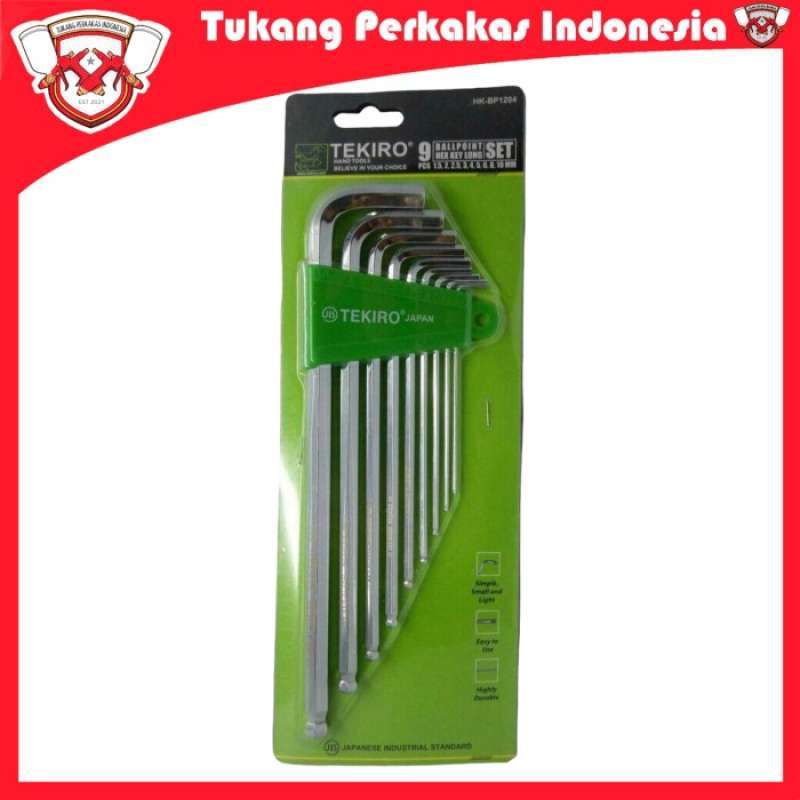 Promo Tekiro Kunci L Set Ballpoint Panjang 9pcs /ballpoint Hex Key Long ...