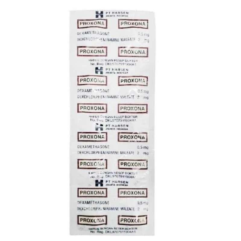 Jual Proxona Kaplet Strip Isi 10 Tablet - Dexamethasone ...