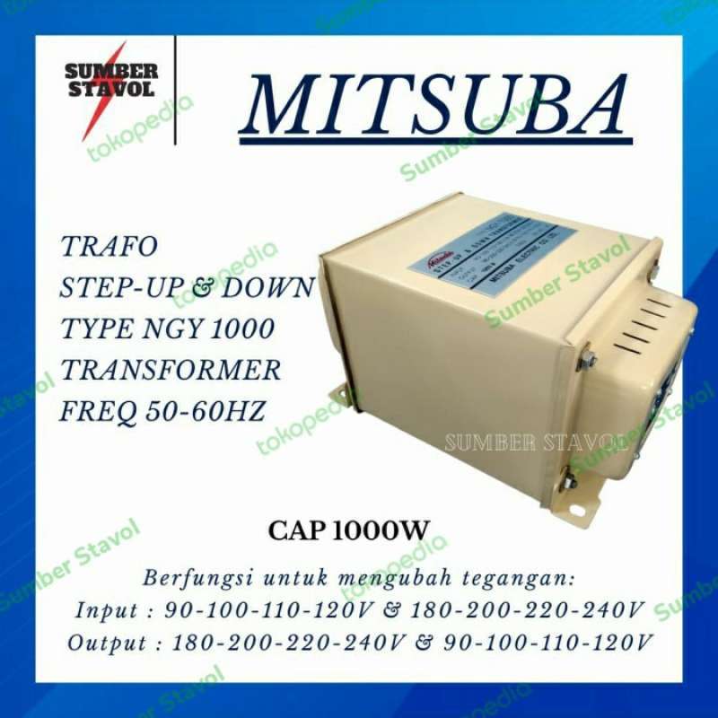 Promo Trafo Step Up And Down Mitsuba 1000 Va Diskon 23% Di Seller ...