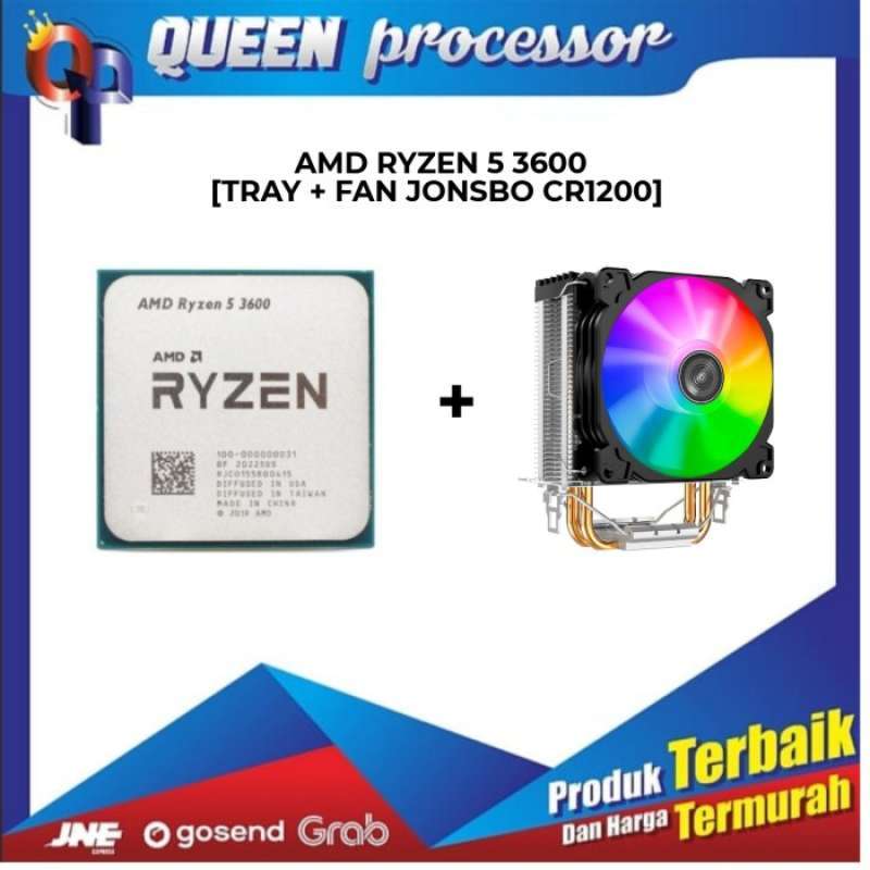 Promo Amd Ryzen 5 3600 65w Am4 3.6ghz Up 4.2ghz [tray + Fan Jonsbo Cr-1200] Diskon 23% Di Seller ...