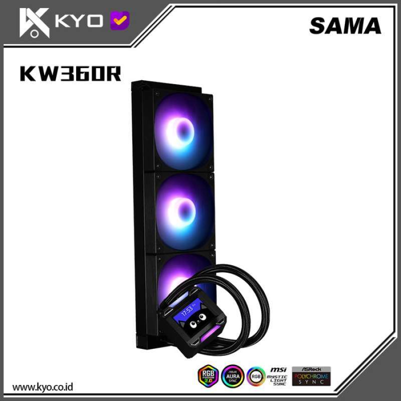 Promo Kyo Sama 360r Argb Aio Liquid Cooling Lcd Display Aio 360mm ...