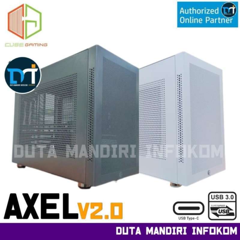 Promo Cube Gaming Axel V2.0 - Side Mesh Version Mini-itx Gaming Case ...