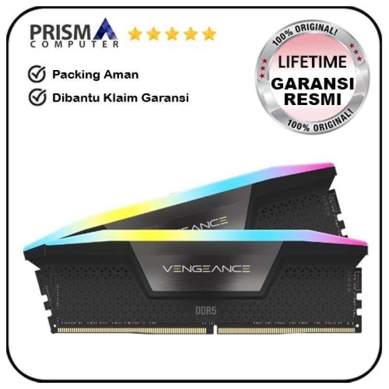 Promo Memory Vengeance Rgb 32gb (2x16gb) Ddr5 6000 C30 Diskon 23% Di ...