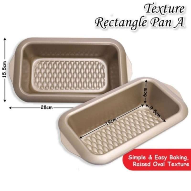 Promo Loyang Kue Roti Tawar Loaf Pan Persegi Panjang Diamond Shape Non ...