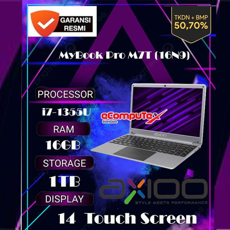 Jual Laptop Axioo Mybook Pro M7t (16n9) I7-1355u 16gb 1tb Nvme 14 Inch ...