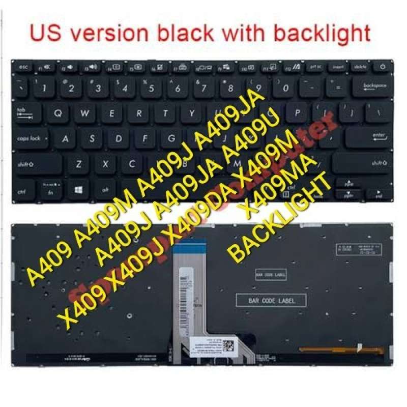 Promo Keyboard A409 A409u A409ua A409m A409ma A409fa A409fl M409 Hitam ...
