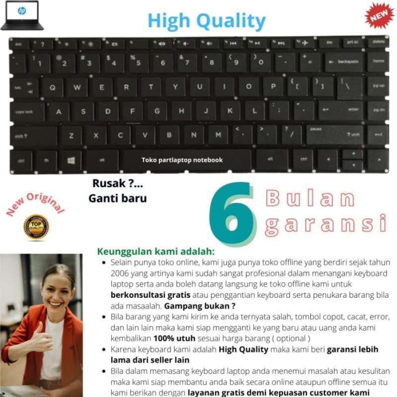 Promo Keyboard 14-ac002tu Pavilion - Duct Diskon 23% Di Seller ...