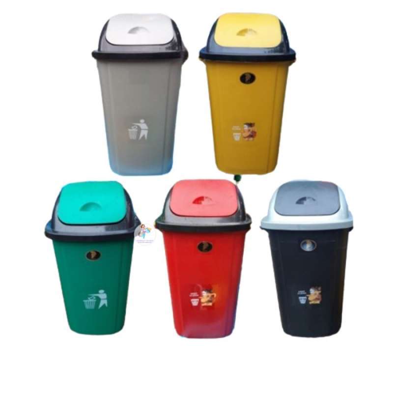 Jual Tempat Tong Sampah Plastik Dustbin Semar Tutup Goyang Swing Taiwan ...