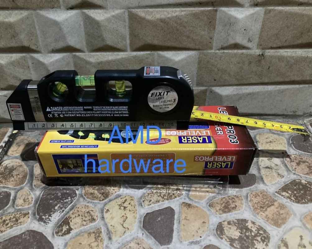 Jual Penggaris Waterpass Meteran 3m Dgn Laser Fixit (tekiro,stanley ...