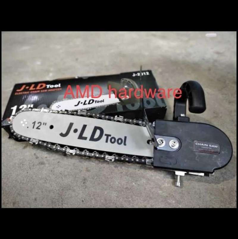 Jual Electric Mini Chain Saw Adapter Gerinda Gergaji Kayu 12 Jld ...