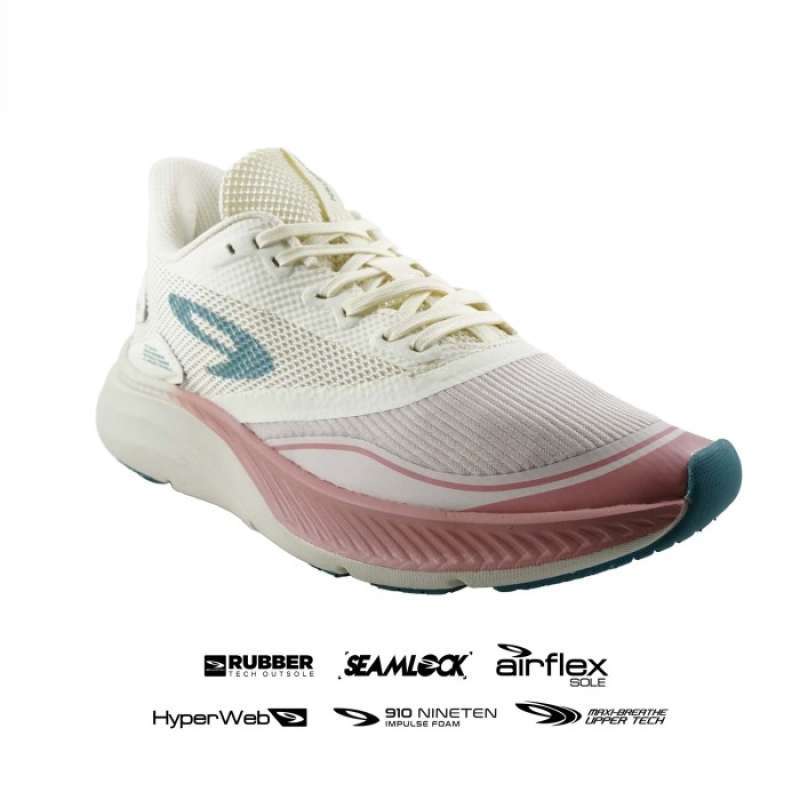 Promo 910 Nineten Sepatu Running Wanita - Sakura Putih Pink - 41 Diskon ...