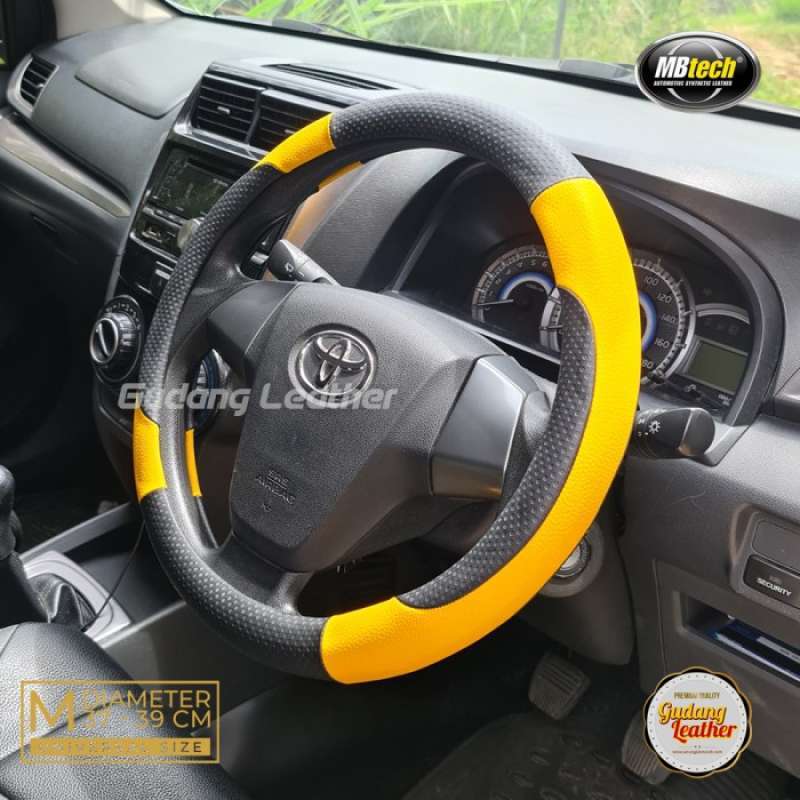 Promo Sarung Stir Mobil / Cover Stir - Kulit Mbtech Original Diskon 23% ...