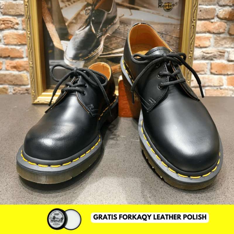 Jual Dr Martens 1461 Black Smooth 3 Eye Docmart Solovair - 36 Di Seller ...
