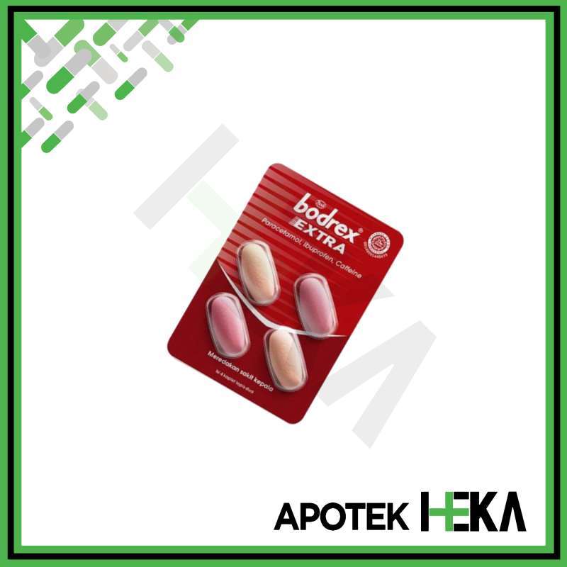 Jual Bodrex Extra Strip Isi 4 Tablet - Meredakan Sakit Kepala Di Seller ...