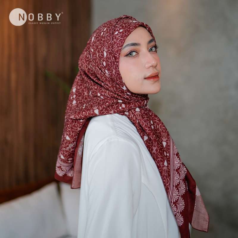Jual Nobby - Handayani Scarf Jilbab Merah Agustusan Ukuran 120 Cm Bahan ...