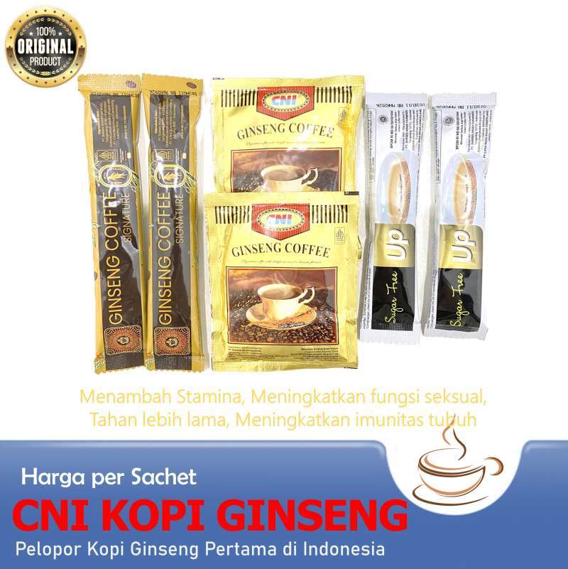 Promo Cni Kopi Ginseng Original Sachet - Signature Coffee Up Sugar Free ...