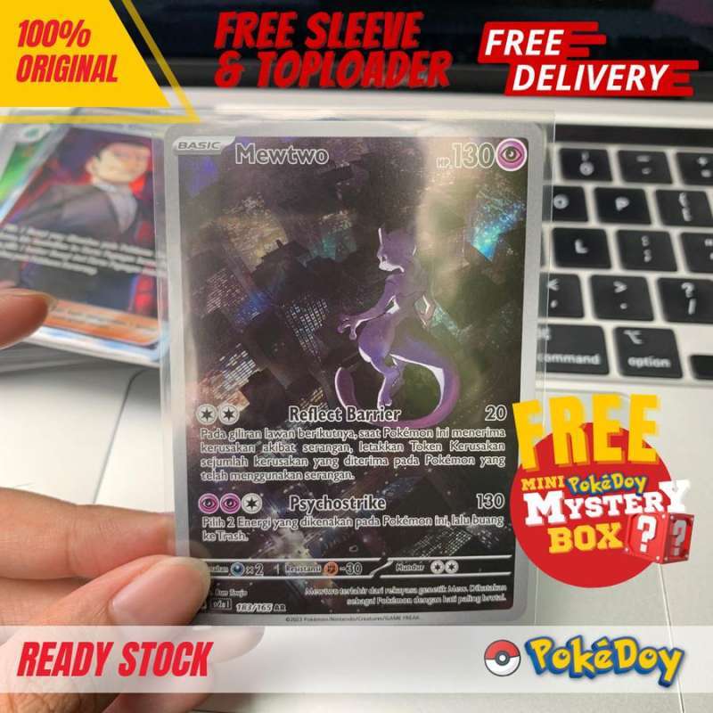 Jual Pokemon Indonesia 151 Mewtwo Ar 183/165 Sv2a Tcg Kartu Sar Ur Card ...