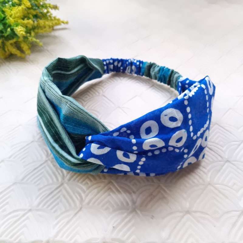 Jual Bandana - Bando Hairband 2 Warna Batik Mix Lurik Di Seller Wd ...
