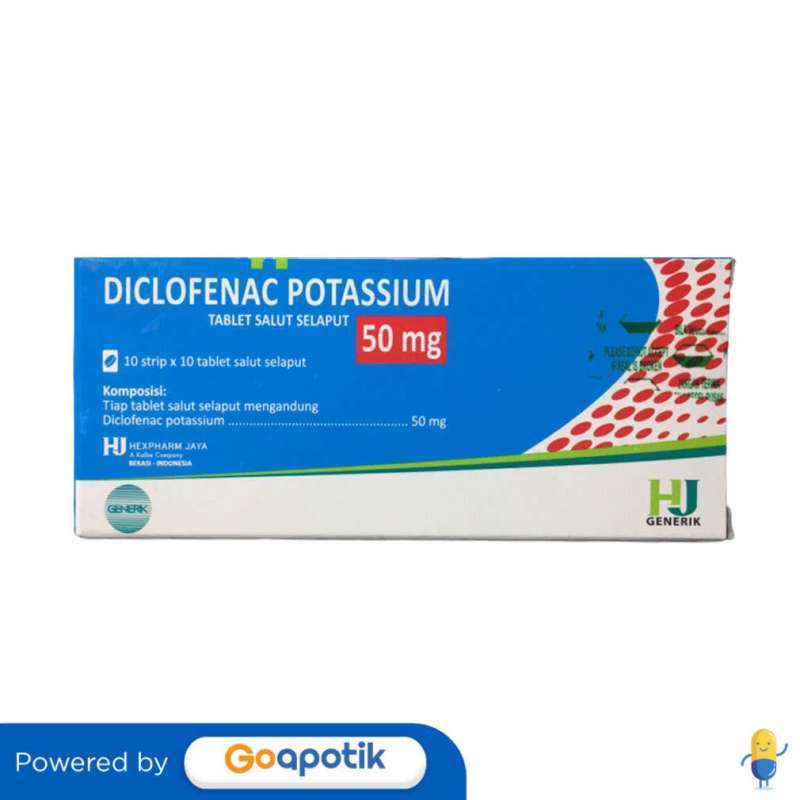 Jual Diclofenac Potassium Hexpharm 50 Mg Box 100 Tablet Di Seller Apotek Zulfi - Sumur Batu ...