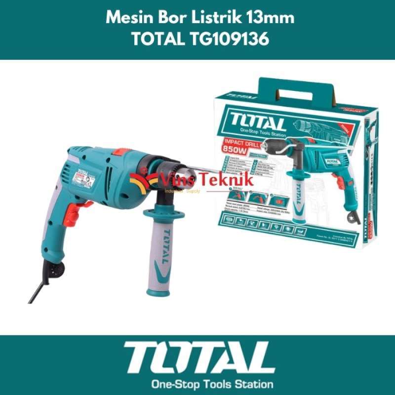 Promo Mesin Bor Tembok Tangan Listrik 13mm Variable Speed Total ...